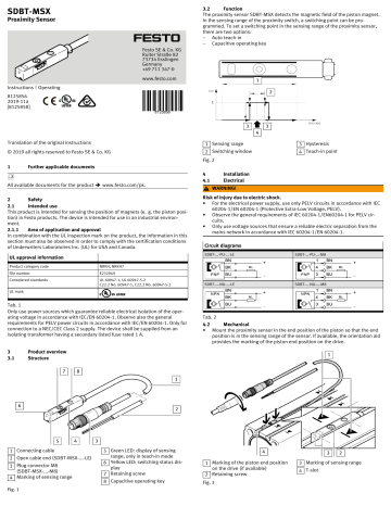 Festo SDBT-MSX Instructions & Operating | Manualzz