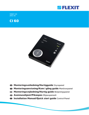 Flexit CI 60 Quick Start Guide | Manualzz
