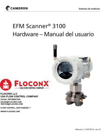 Cameron EFM Scanner 3100 Manual Del Usuario | Manualzz
