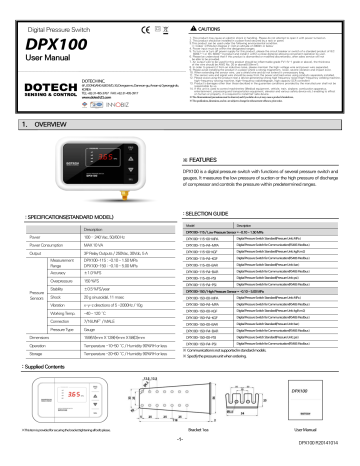 DOTECH DPX100 User Manual | Manualzz