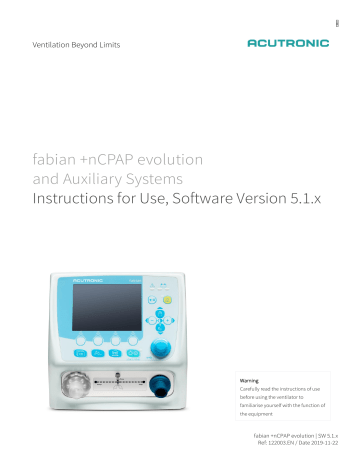 ACUTRONIC fabian +nCPAP evolution Instructions For Use Manual | Manualzz