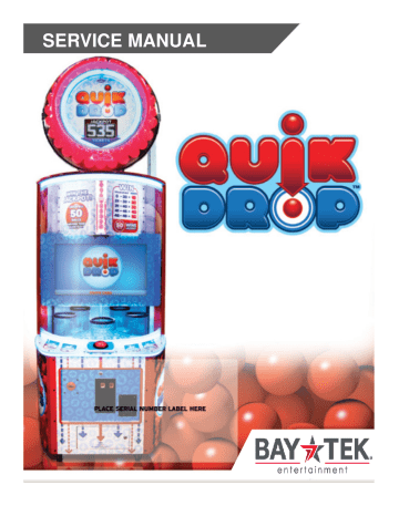 Bay-Tek quik drop Service Manual | Manualzz