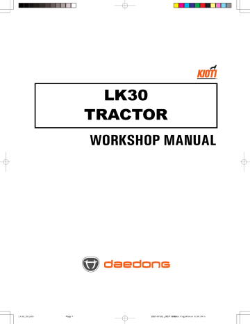 Daedong Kioti LK30 Workshop Manual | Manualzz