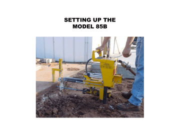 E-Z DRILL 85B Setting Up | Manualzz