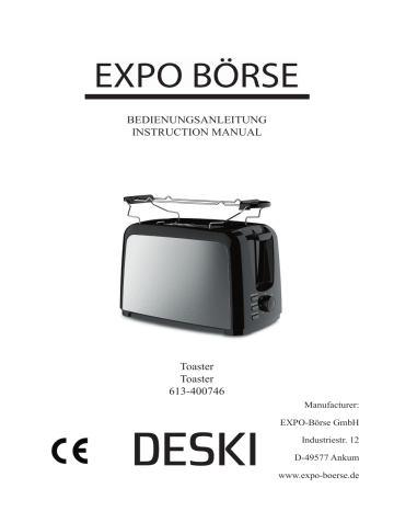 Expo Börse DESKI 613-400746 Instruction Manual | Manualzz