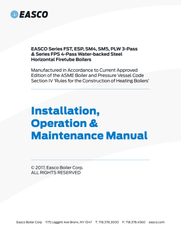 EASCO ESR Series Installation, Operation & Maintenance Manual | Manualzz