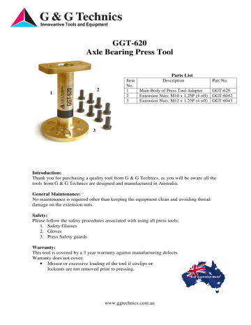 G&G Technics GGT-620 Instructions | Manualzz
