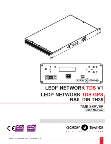 Gorgy Timing LEDI NETWORK TDS V1 User Manual | Manualzz