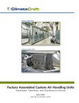 Temtrol SERIES ITF Air Handling Units Instruction Manual | Manualzz