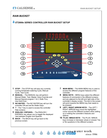 Calsense ET2000e Setup Manual | Manualzz