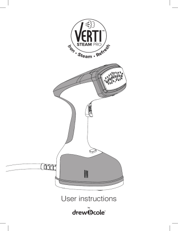 Drew & Cole VERTI STEAM PRO User Instructions | Manualzz