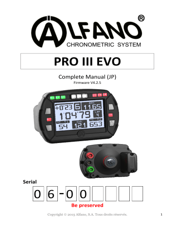Alfano PRO III EVO Complete Manual | Manualzz