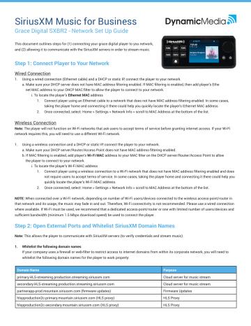 Dynamic Media SiriusXM Setup guide | Manualzz