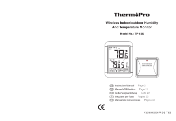 THERM PRO TP-65S Manual De Instrucciones | Manualzz