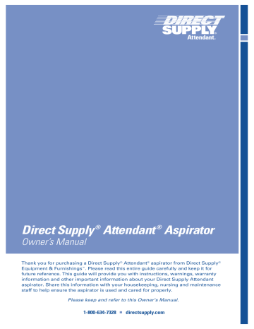 Direct Supply Attendant Owner's Manual | Manualzz