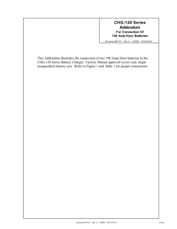 Fire-Lite CHG-120 series Instruction Sheet | Manualzz