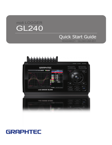 GRAPHTEC midi LOGGER GL240 Quick Start Manual | Manualzz