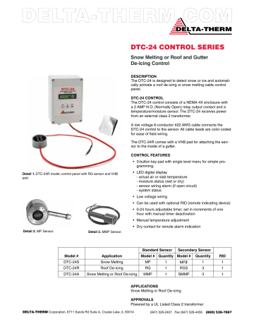 Delta-Therm DTC-24 Series Quick Start Manual | Manualzz