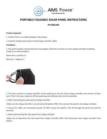 AIMS Power PV130CASE Instructions | Manualzz
