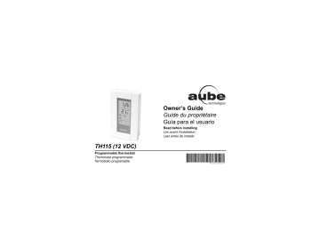 Aube Technologies TH115 A/F/AF Owner's Manual | Manualzz