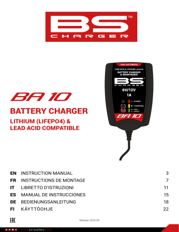 BS Charger BA10 Manual De Instrucciones | Manualzz