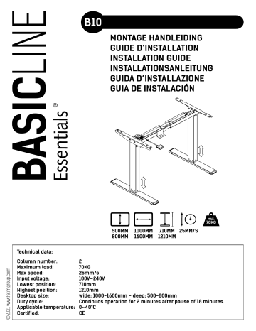 Basic Line Essentials B10 Installation Manual | Manualzz