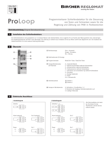 Bircher Reglomat ProLoop Operating Instructions Manual | Manualzz