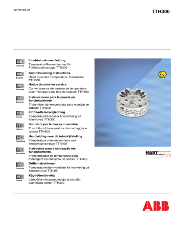 ABB TTH300 Inbetriebnahmeanleitung | Manualzz