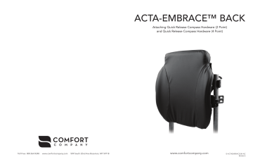 Comfort Company ACTA-EMBRACE Back Manual | Manualzz