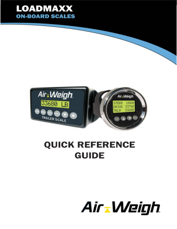 Air Weigh LOADMAXX Quick Reference Manual | Manualzz