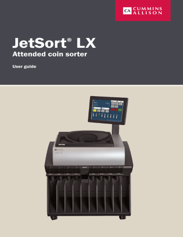 CUMMINS ALLISON JetSort LX User Manual | Manualzz