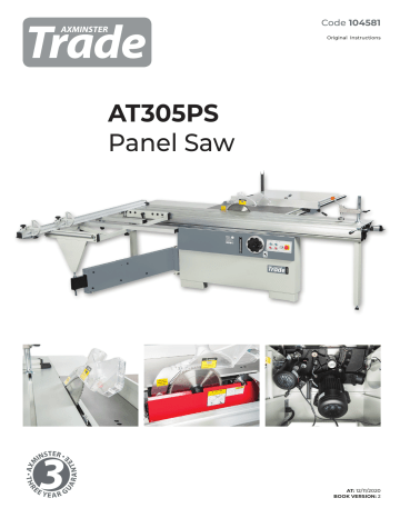Axminster Trade P30 Original Instructions Manual | Manualzz