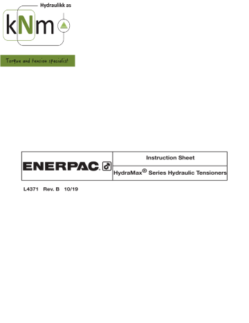 Enerpac HydraMax HM04, HydraMax HM07 Instruction Sheet | Manualzz