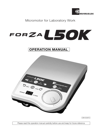 BRASSELER USA Forza L50K Operation Manual | Manualzz