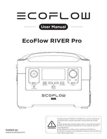 EcoFlow RIVER Pro User Manual | Manualzz
