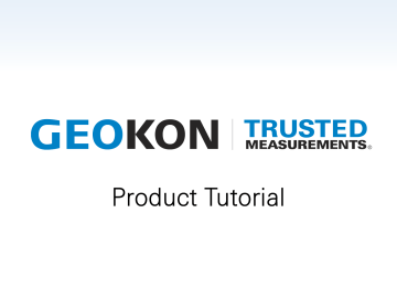 Geokon GeoNet 8900 Series Installing | Manualzz