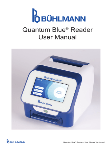 BÜHLMANN Quantum Blue Reader User Manual | Manualzz