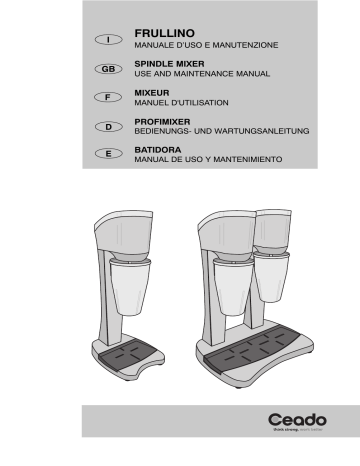 Ceado M98 Use And Maintenance Manual | Manualzz