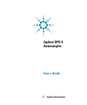 Operation. Agilent Technologies SPS 4 | Manualzz