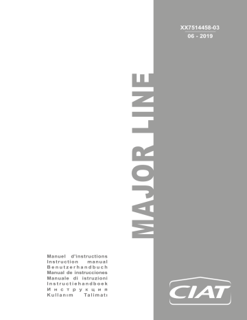CIAT MAJOR LINE Instruction Manual | Manualzz