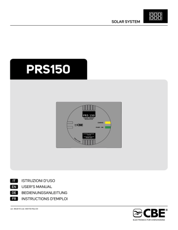 CBE PRS150 User Manual | Manualzz