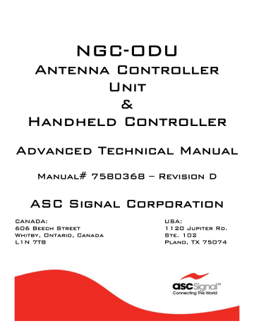 ASC Signal NGC-ODU-380-3 Advanced Technical Manual | Manualzz