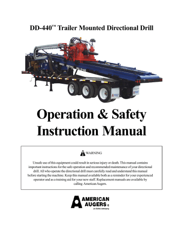 American Augers DD-440 Operation & Safety Manual | Manualzz