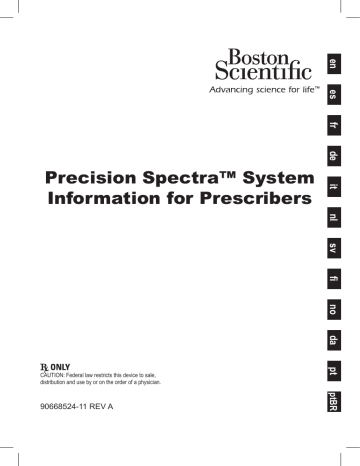 Boston Scientific precision spectra Information Manual | Manualzz