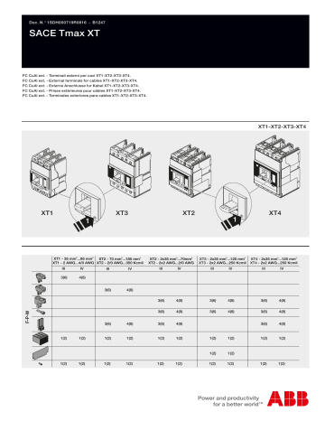 ABB SACE Tmax XT Instruction Manual | Manualzz