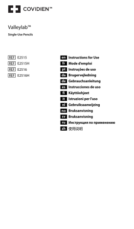 Covidien Valleylab E2515, Valleylab E2516 Gebrauchsanleitung | Manualzz