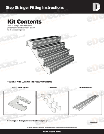 eDecks Step Stringer Fitting Instructions Manual | Manualzz