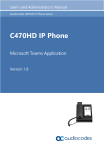 AudioCodes C470HD IP Phone Manual | Manualzz