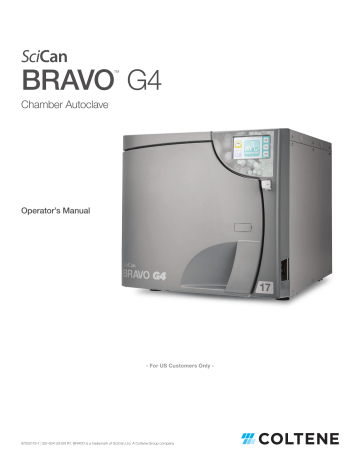 Coltene SciCan BRAVO G4 Operator's Manual | Manualzz