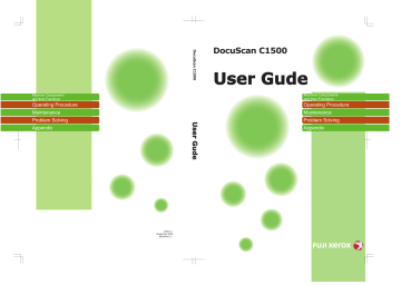 Fuji Xerox DocuScan C1500 User Manual | Manualzz